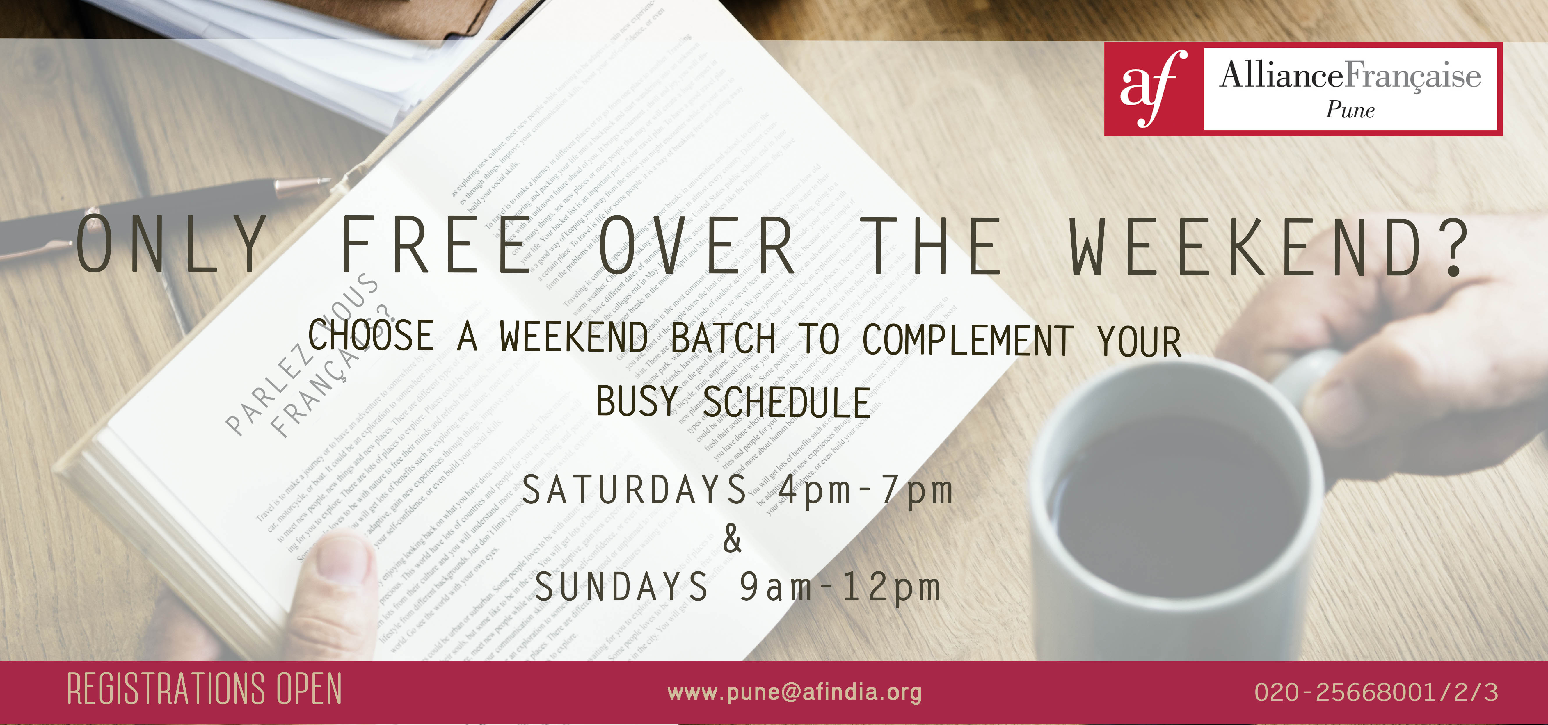Weekend Classes – Alliance Francaise de Pune